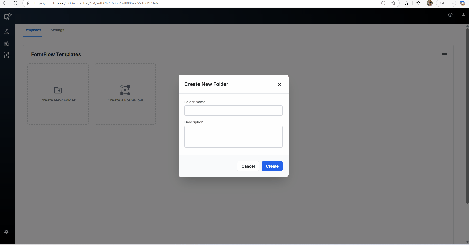 Creating a Folder in FormFlows